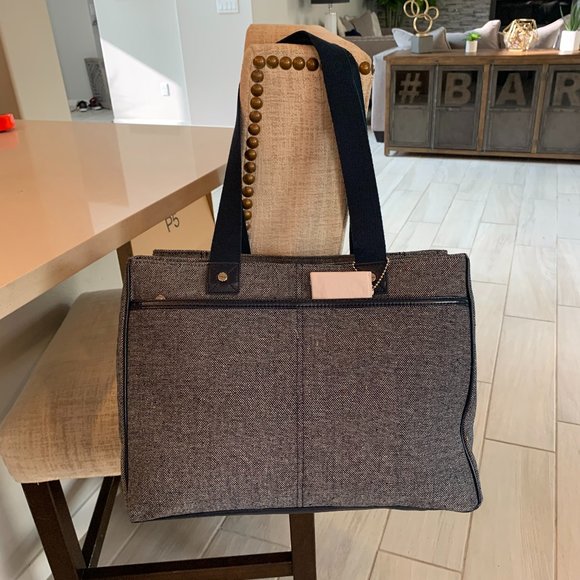 thirty-one | Bags | Thirtyone Suite Success Tote In Navy Tweed Nwt ...